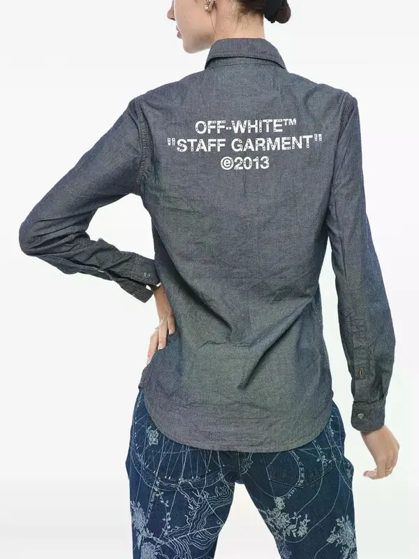 Off-White Logo-print Cotton Shirt