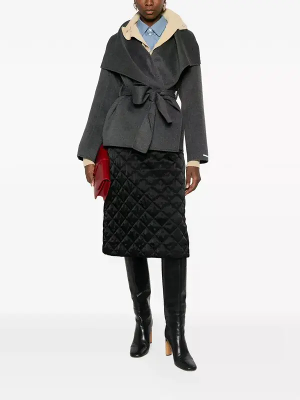 Marella Mllpulcino Belted Shawl-collar Coat