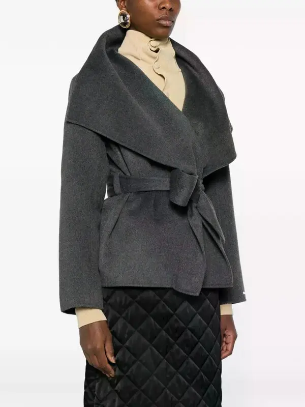 Marella Mllpulcino Belted Shawl-collar Coat