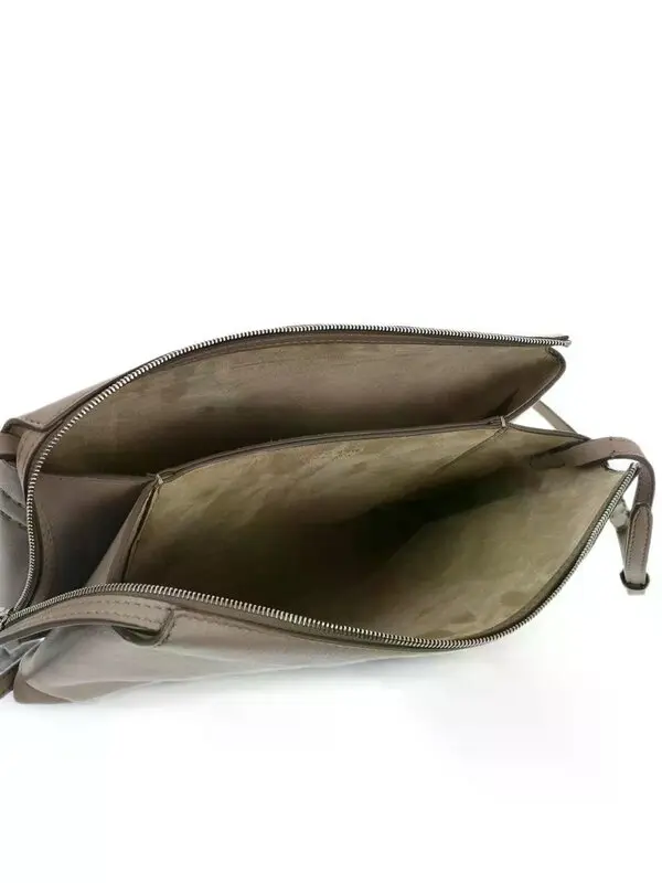 THE ROW Twin Leather Crossbody Bag