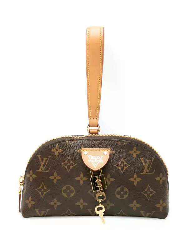 LOUIS VUITTON 2019 Monogram Moon Pochette Clutch Bag - Brown
