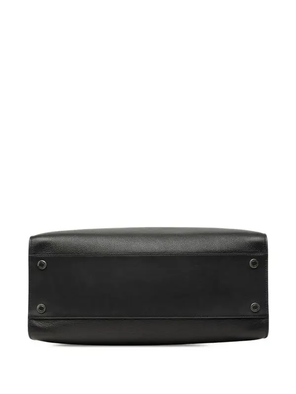 BVLGARI 2010-2026 Leather Logo Satchel