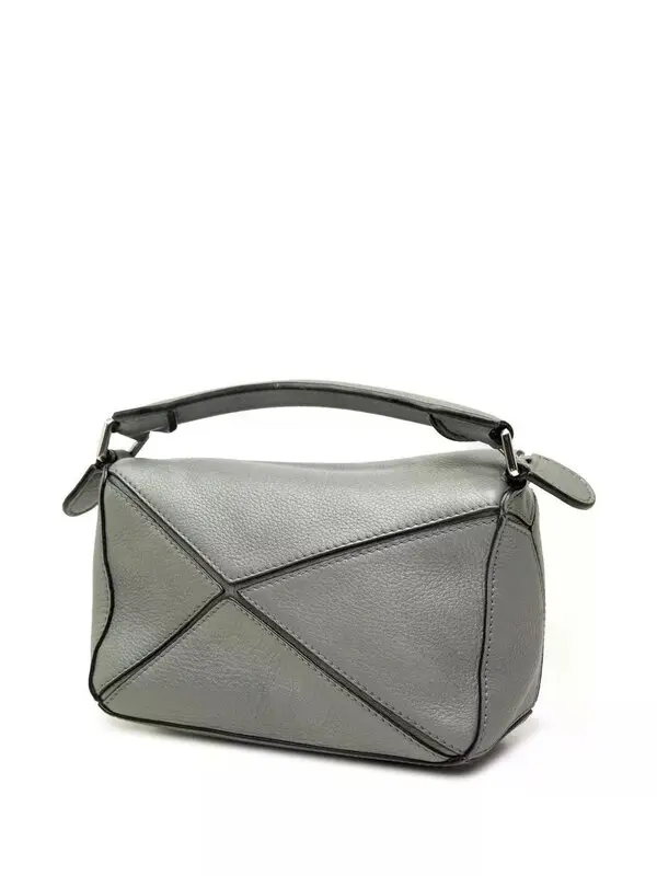 Loewe Mini Calfskin Puzzle Satchel - Grey