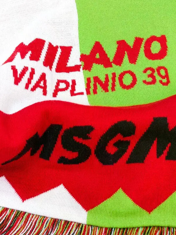 MSGM Fringed Scarf