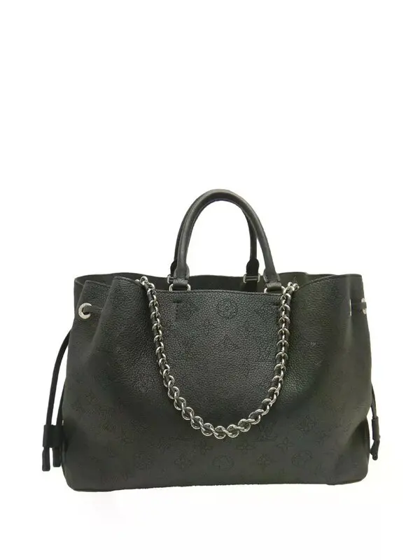 LOUIS VUITTON 2021-2026 Monogram Mahina Bella Tote Satchel - Black