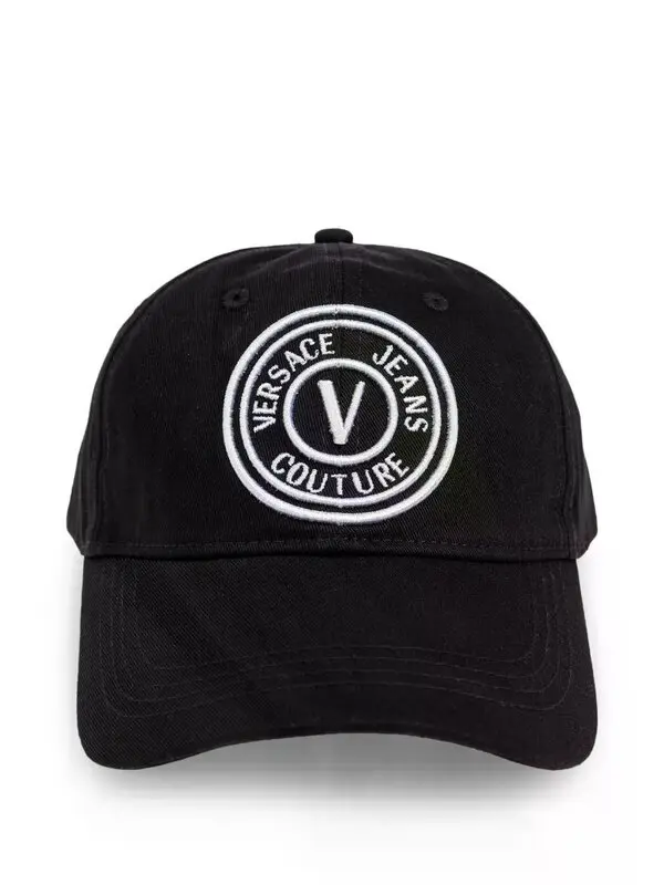 Versace Logo-embroidered Baseball Cap - Black