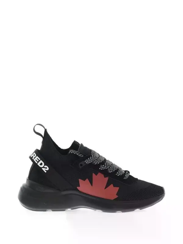 Dsquared2 Fly Logo-strap Sneakers - Black