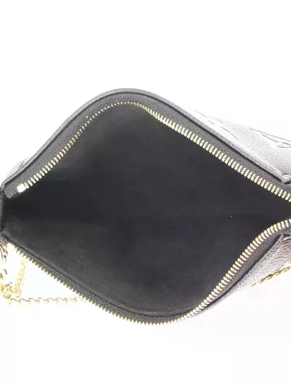 LOUIS VUITTON Pochette Accessoires Bicolor Monogram Empreinte Giant Mini Clutch Bag