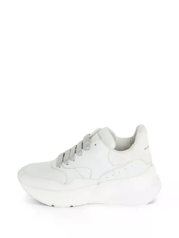 Alexander McQueen Oversized Runner Glitter-detail Sneakers - White