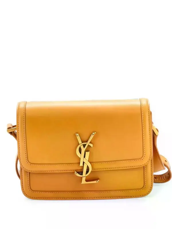 Saint Laurent Solferino Bag Leather Small Crossbody Bag - Brown