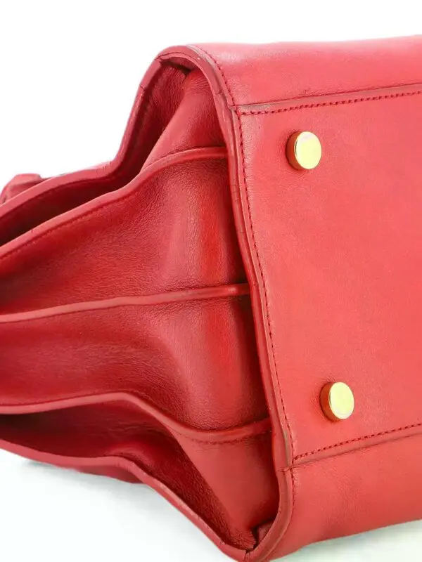Saint Laurent Sac De Jour Leather Small Satchel - Red