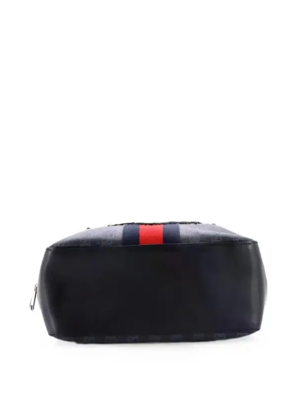 Gucci Angry Cat Web Gg Coated Canvas With Applique Medium Backpack