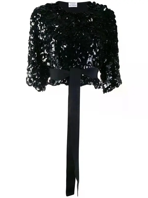 P.a.r.o.s.h Cropped Jacket With Belted Waist