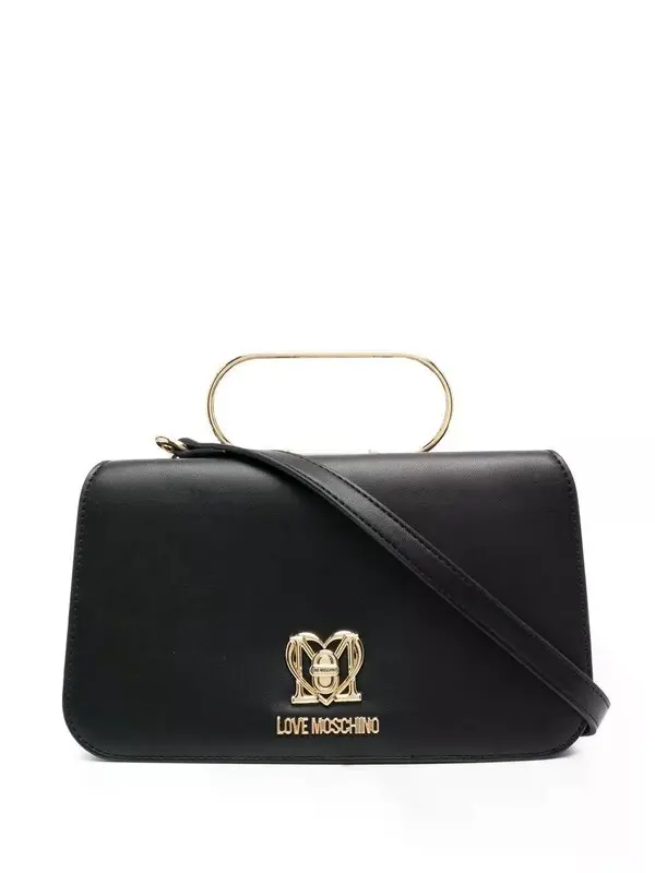 Moschino Logo Plaque Clutch Bag