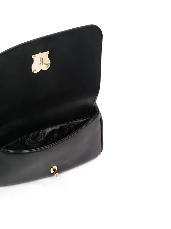 Moschino Logo Plaque Clutch Bag