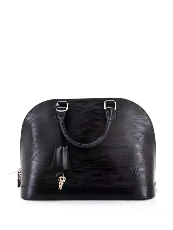 LOUIS VUITTON Alma Handbag Epi Leather Pm Satchel - Black