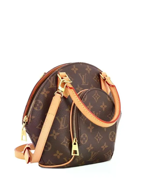 LOUIS VUITTON Monogram Canvas Ellipse Nm Pm Satchel - Brown
