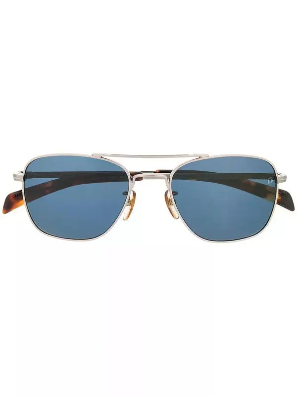 DB EYEWEAR BY DAVID BECKHAM Aviator Sunglasses - Silver