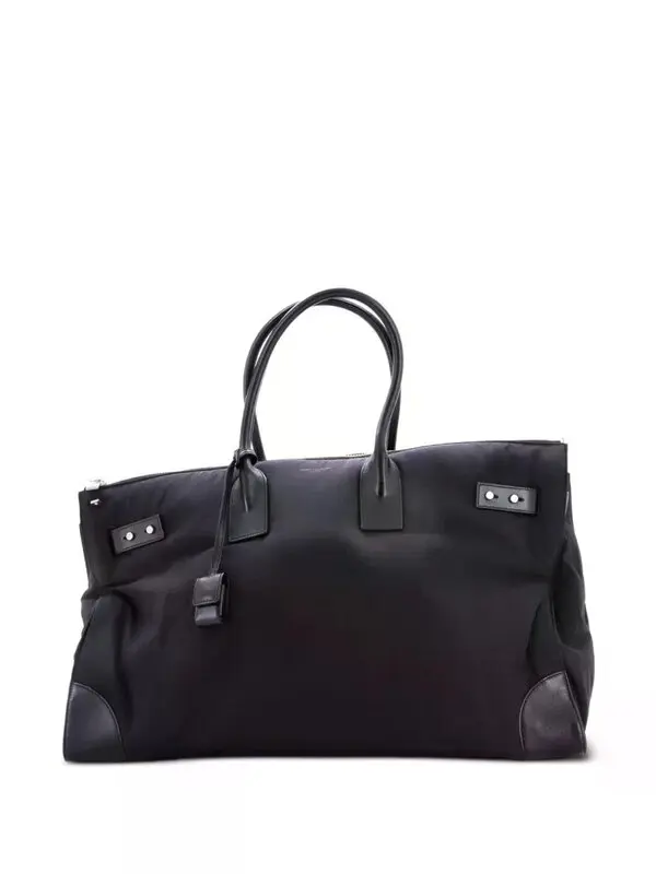 Saint Laurent Sac De Jour Duffle Bag Nylon 48h Travel Bag - Black
