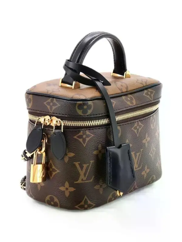 LOUIS VUITTON Vanity Handbag Reverse Monogram Canvas Pm Satchel