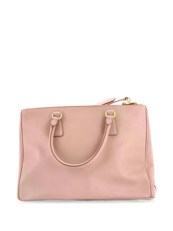 Prada Saffiano Leather Tote Bag - Neutrals