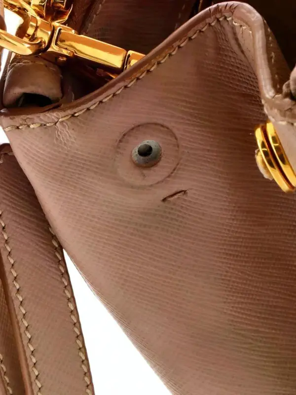 Prada Saffiano Leather Tote Bag - Neutrals