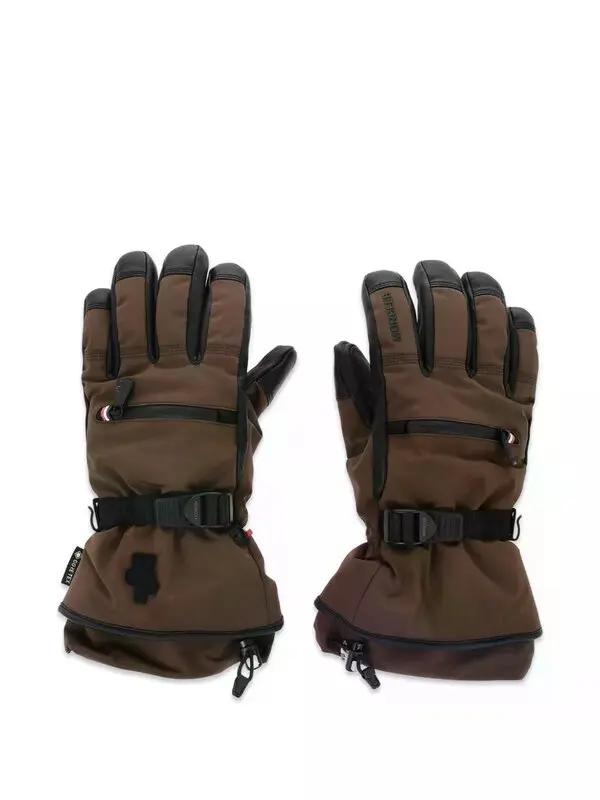 Moncler Gore-tex Drawstring Gloves - Brown