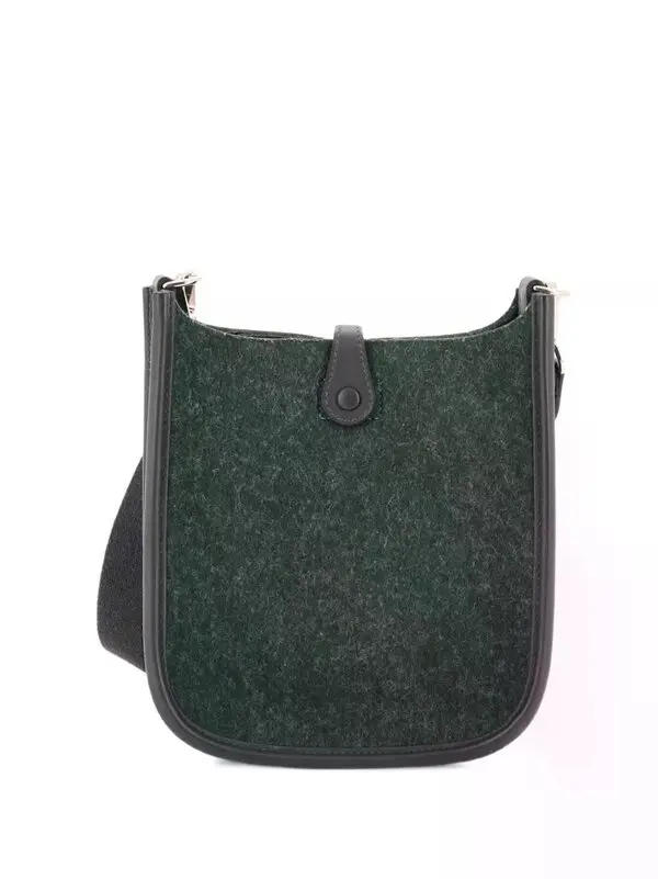 Hermès Evelyn Bag Gen Iii Felt Tpm Crossbody Bag - Green