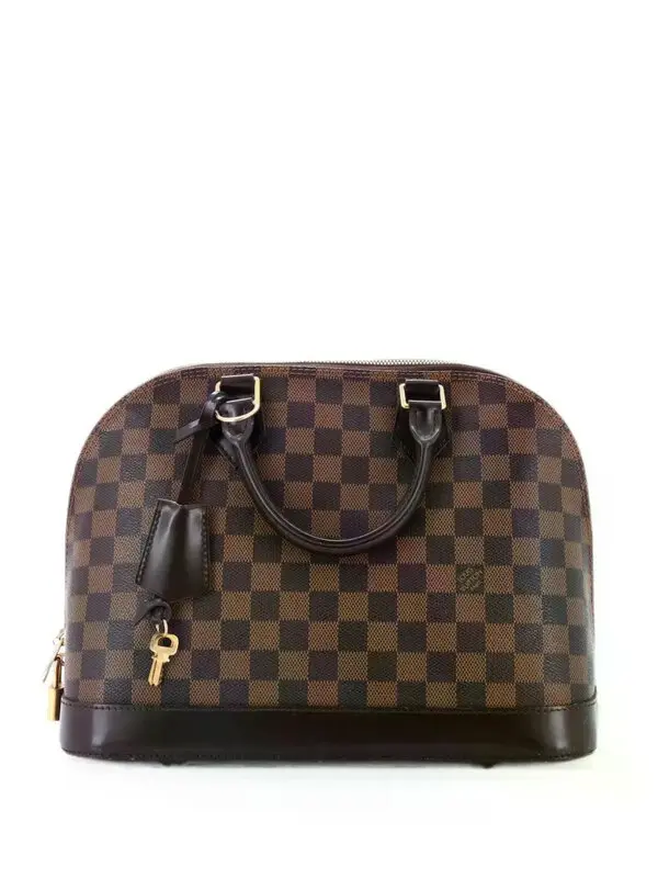 LOUIS VUITTON Alma Handbag Damier Pm Satchel - Brown