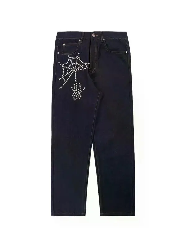 BOREDOM KILLS Spider Stud-embellished Jeans