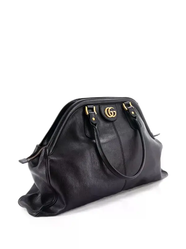 Gucci Leather Satchel Bag - Black