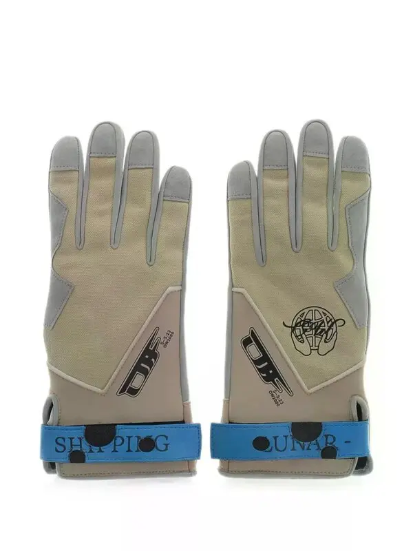 Off-White Lunar Gloves With Ripped Detail