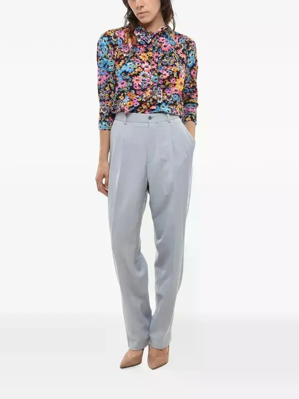 Stella McCartney Wide Leg Trousers With Double Pleats