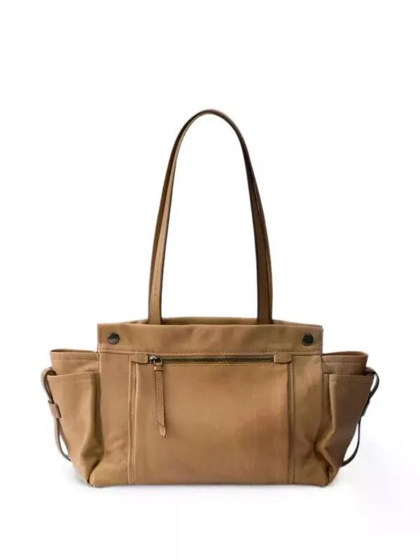 Prada Route Large Leather Tote Bag