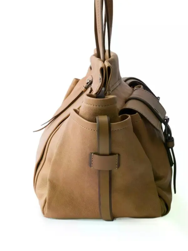 Prada Route Large Leather Tote Bag