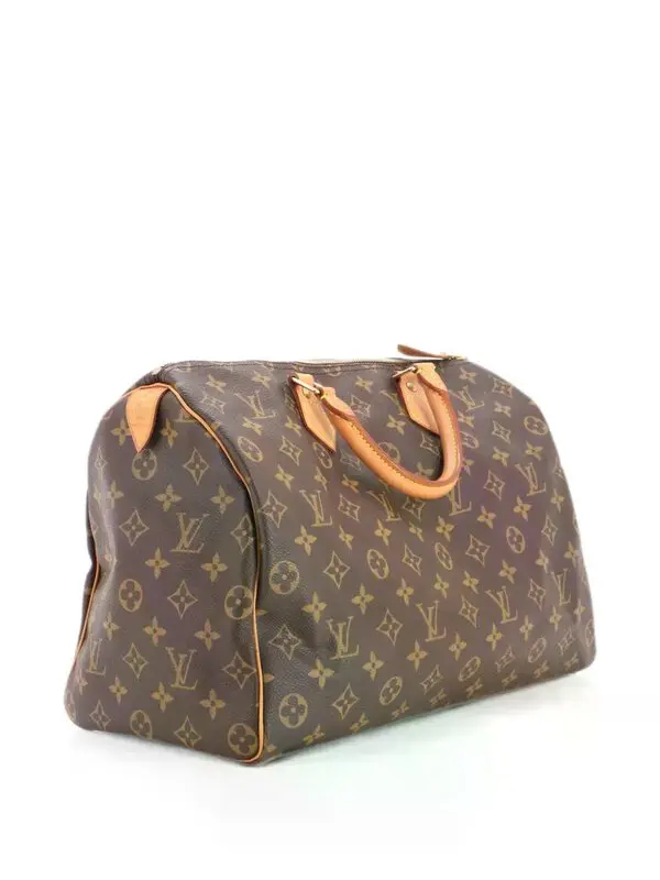 LOUIS VUITTON Speedy Handbag Monogram Canvas 35 Satchel