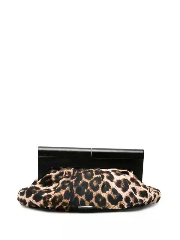 TWENTY FOURHAITCH Kenda Ruched Clutch Bag - Neutrals
