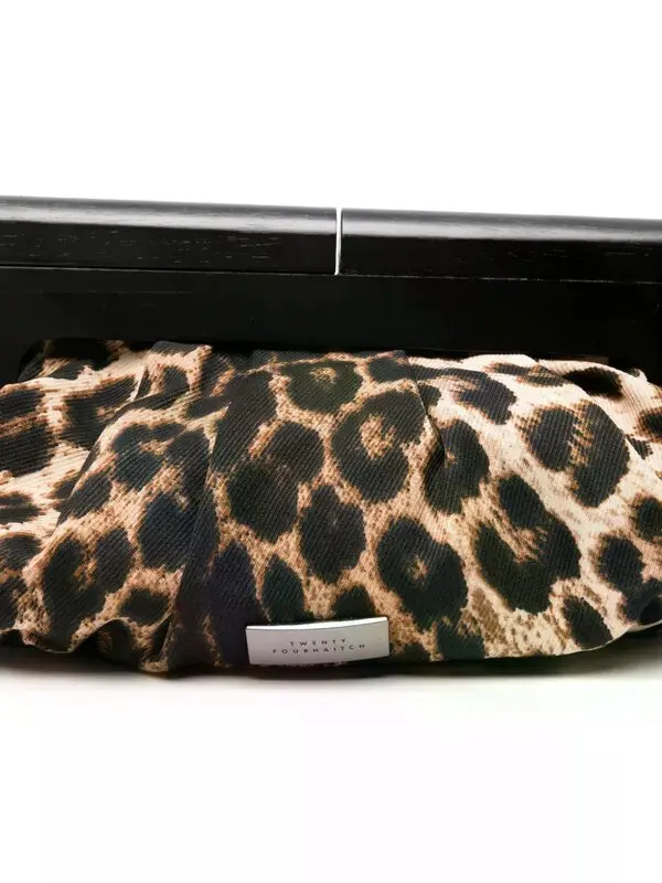TWENTY FOURHAITCH Kenda Ruched Clutch Bag