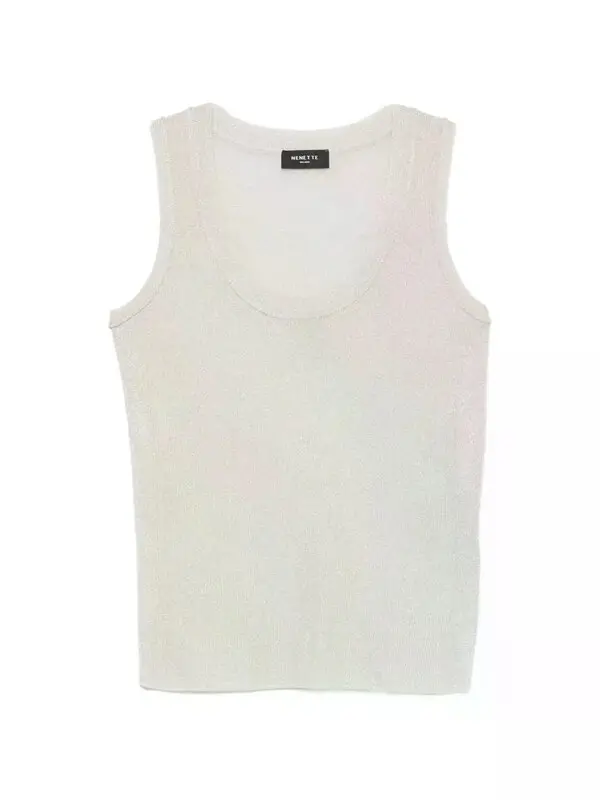NENETTE Metallic-effect Tank Top