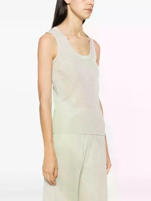 NENETTE Metallic-effect Tank Top