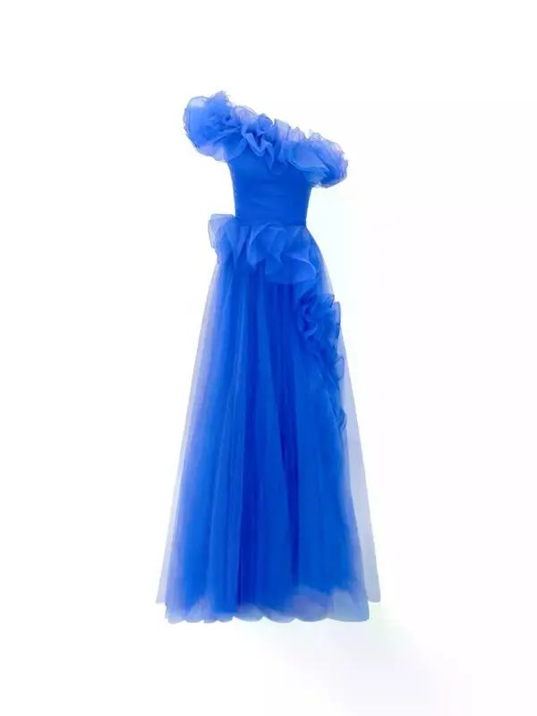 GEMY MAALOUF Ruffled One-shoulder Dress