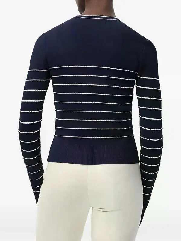 Adam Lippes Faye Horizontal-stripe Cardigan