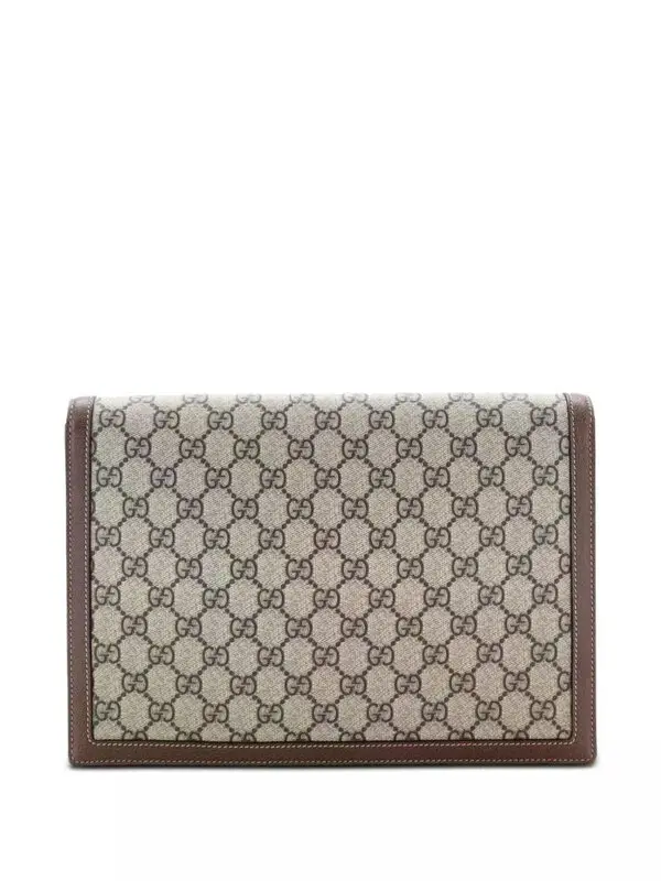 Gucci Ophidia Gg Coated Canvas Large Clutch Bag