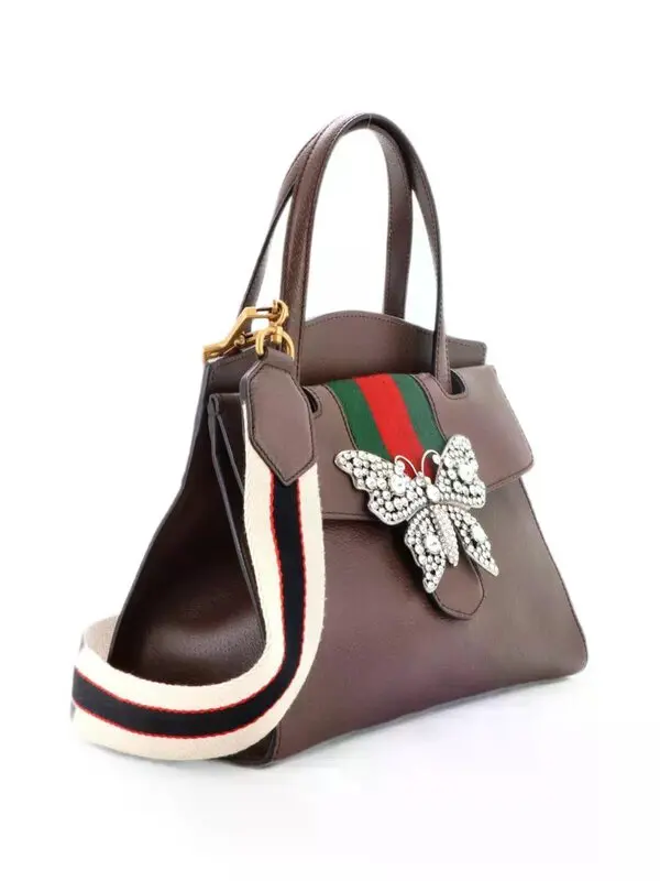 Gucci Totem Top Handle Bag Leather Medium Tote Bag