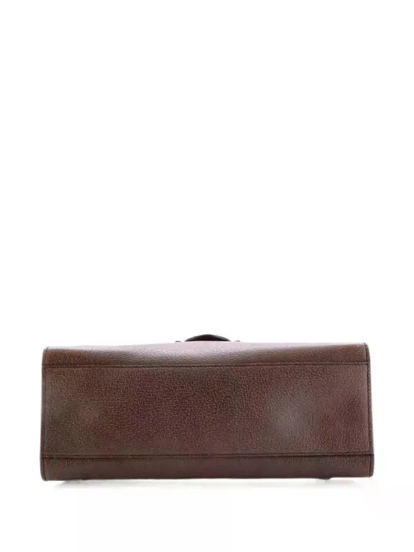 Gucci Totem Top Handle Bag Leather Medium Tote Bag