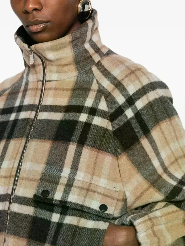 Pinko Borragine Zip-fastening Jacket With Elasticated Cuffs