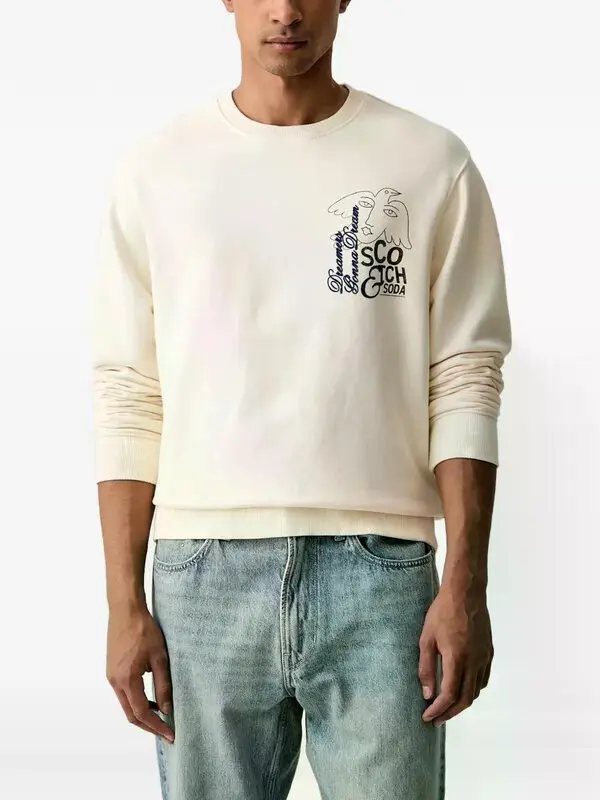 Scotch & Soda Graphic Print Crewneck Sweatshirt