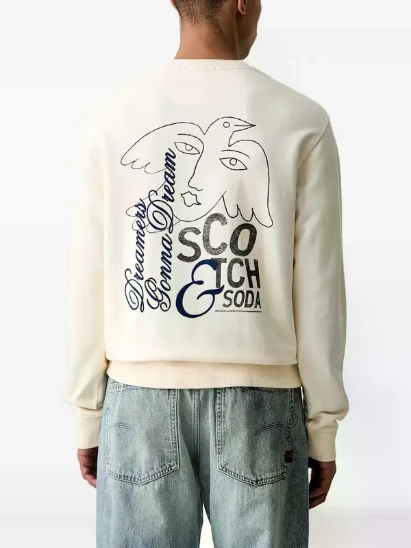 Scotch & Soda Graphic Print Crewneck Sweatshirt