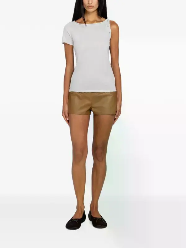Paloma Wool Asymmetric Button-detail Knit Top