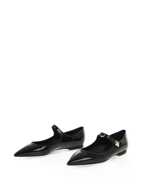 Valentino Garavani One Stud Pointed-toe Ballet Flats